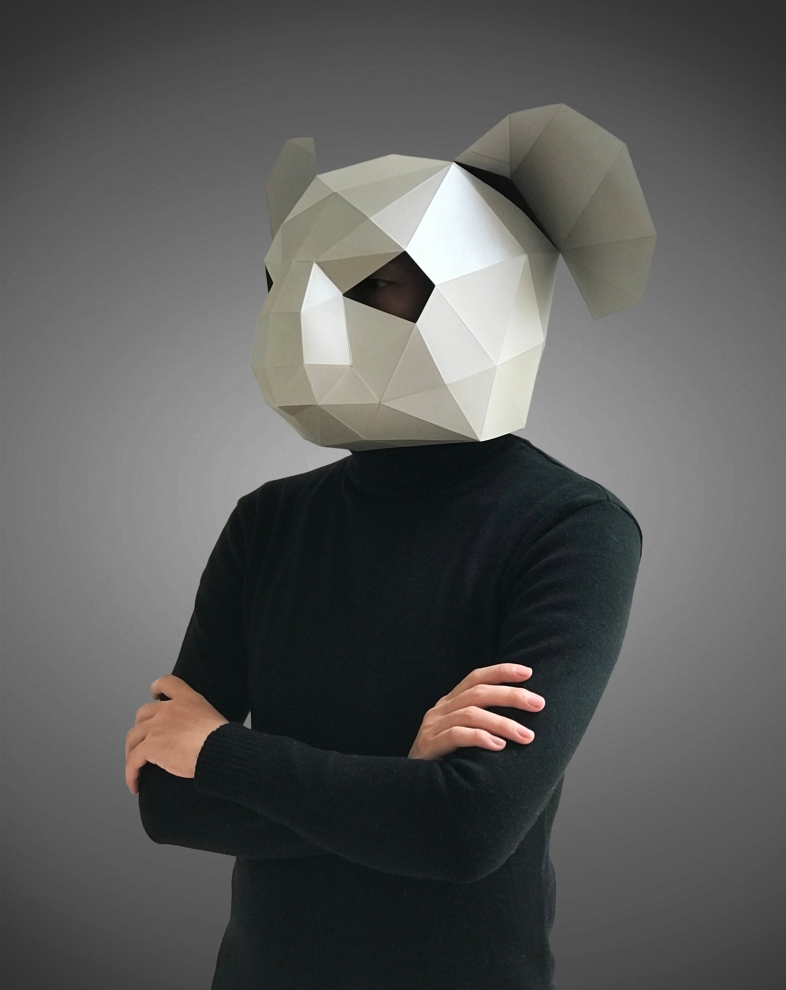 Koala Mask Template Paper Mask Papercraft Mask Masks 3d | Etsy