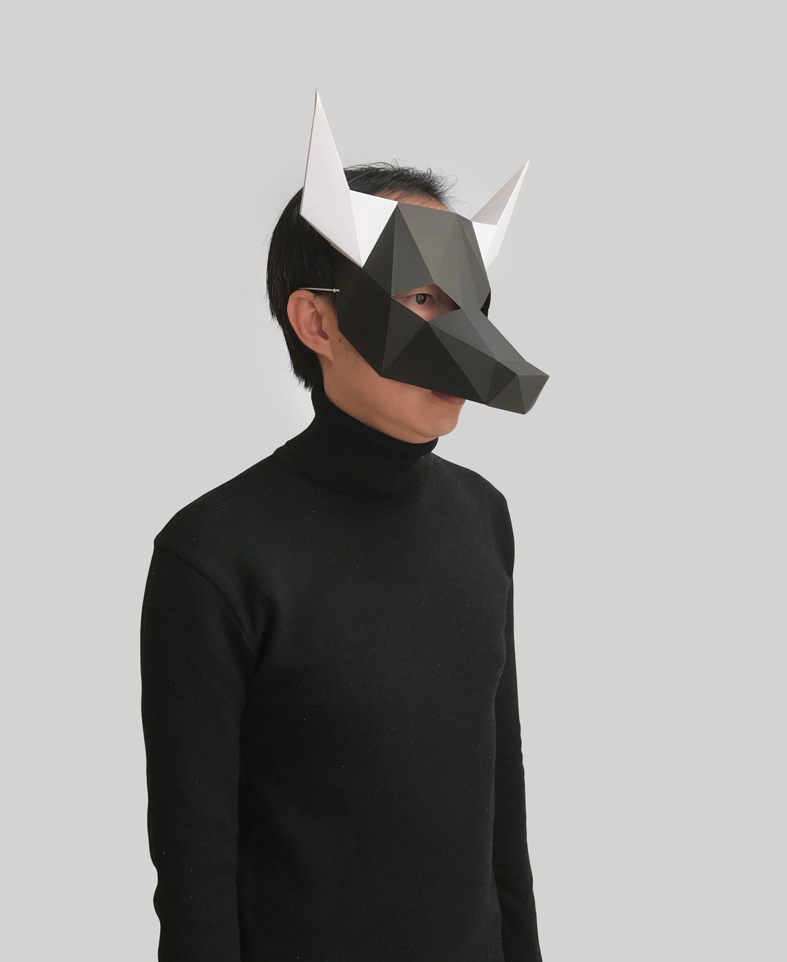 Combo 44 Crow Demon Buffalo Mask Template Paper Mask - Etsy