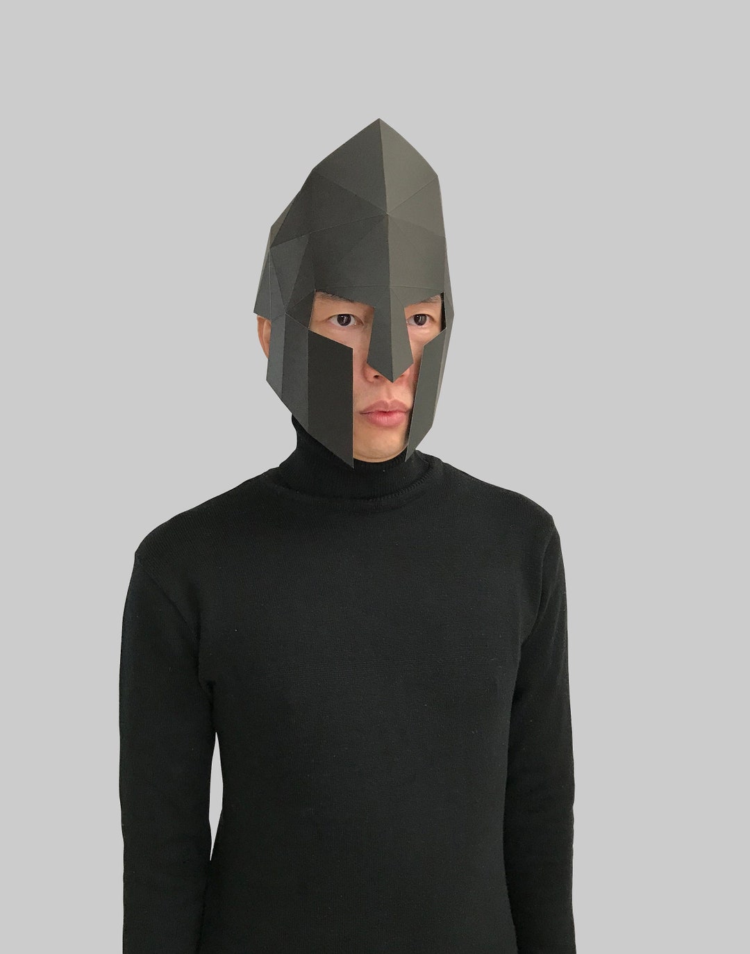 Helmet 3 - Paper Mask Template, Papercraft Helmet, 3d Helmet, Low Poly ...