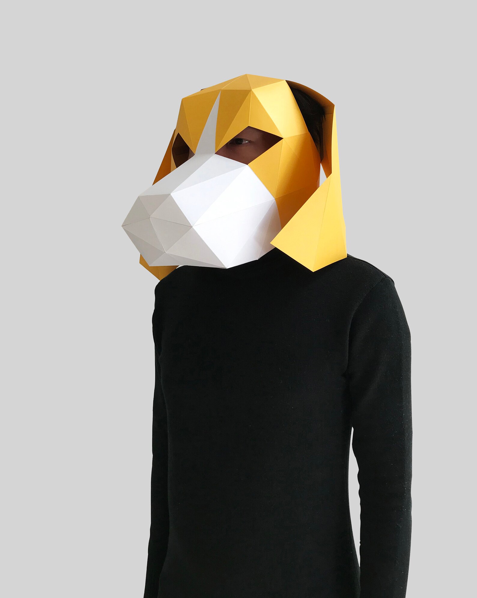 Beagle Dog Mask Template Paper Mask Papercraft Mask Masks - Etsy