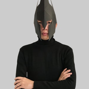 Helmet 6 - Paper Mask Template, Papercraft Helmet, 3d Helmet, Low Poly ...