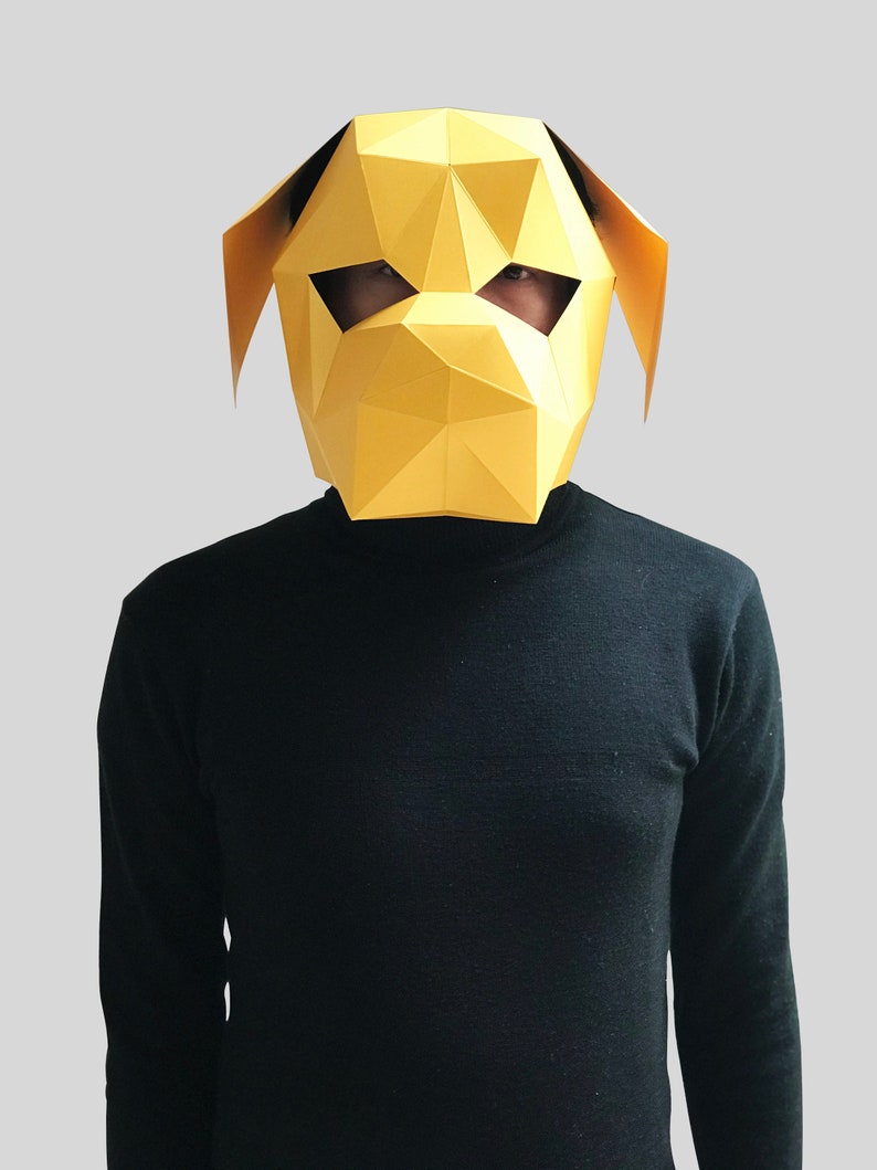 Tibetan Mastiff Dog Mask Template Paper Mask Papercraft - Etsy