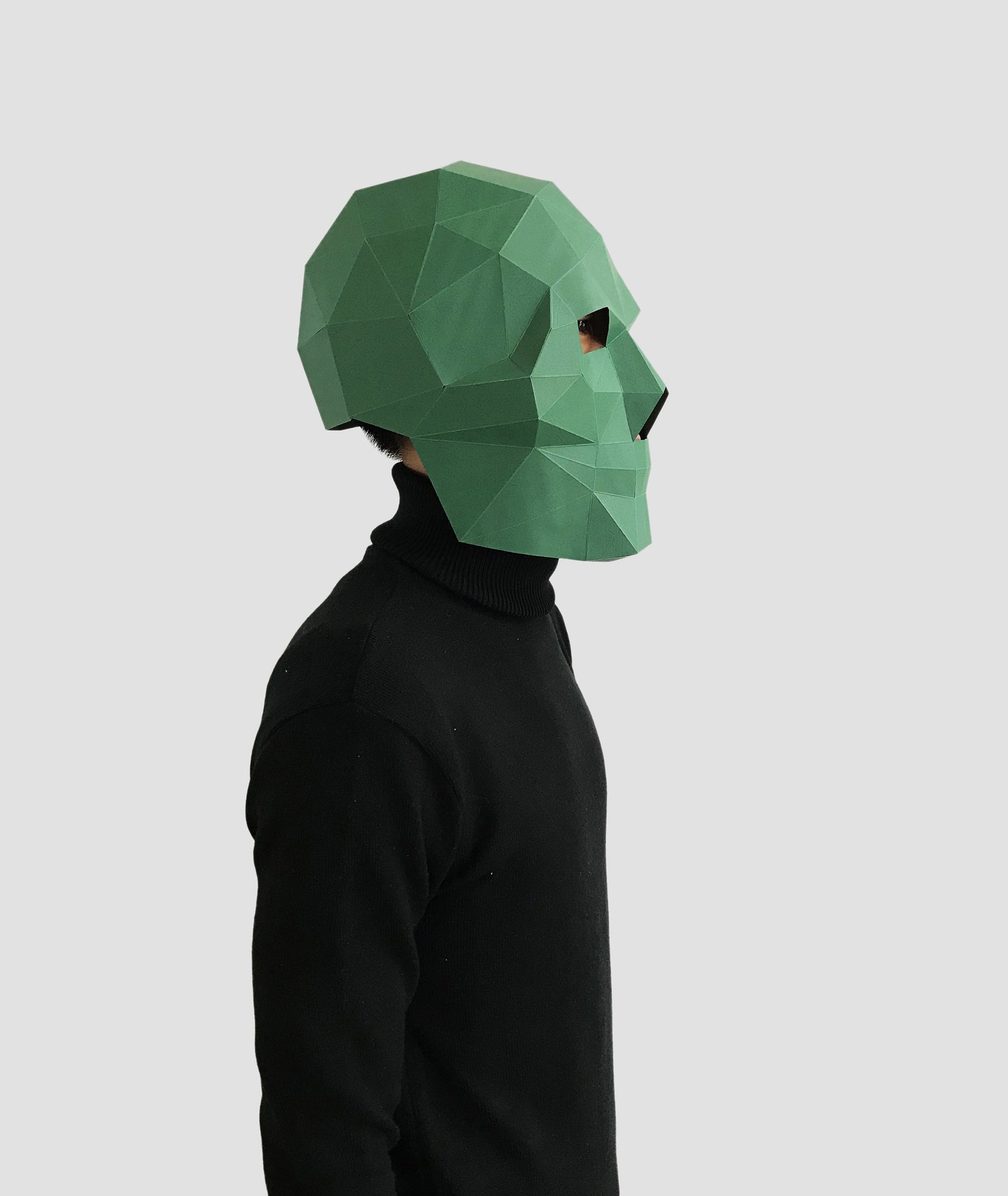 The Mask Skull Template Paper Mask Papercraft Mask Masks | Etsy