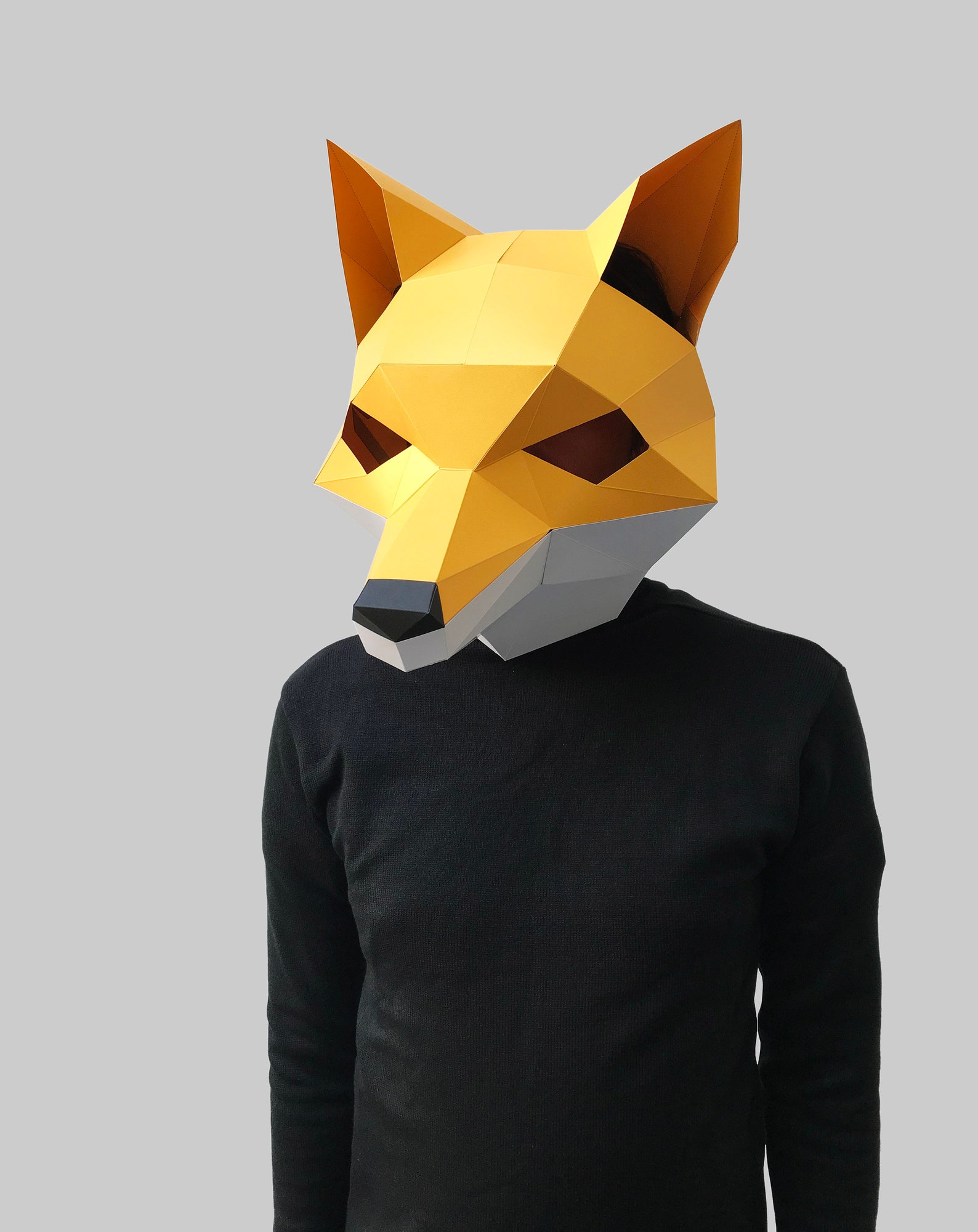 COMBO 2 Paper Mask Template Paper Mask, Papercraft Mask, Masks, 3d Mask ...