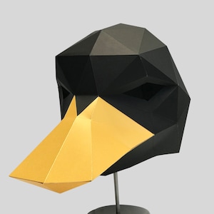 Duck Bird Mask Template - Paper Mask, Papercraft Mask, Masks, 3d Mask ...