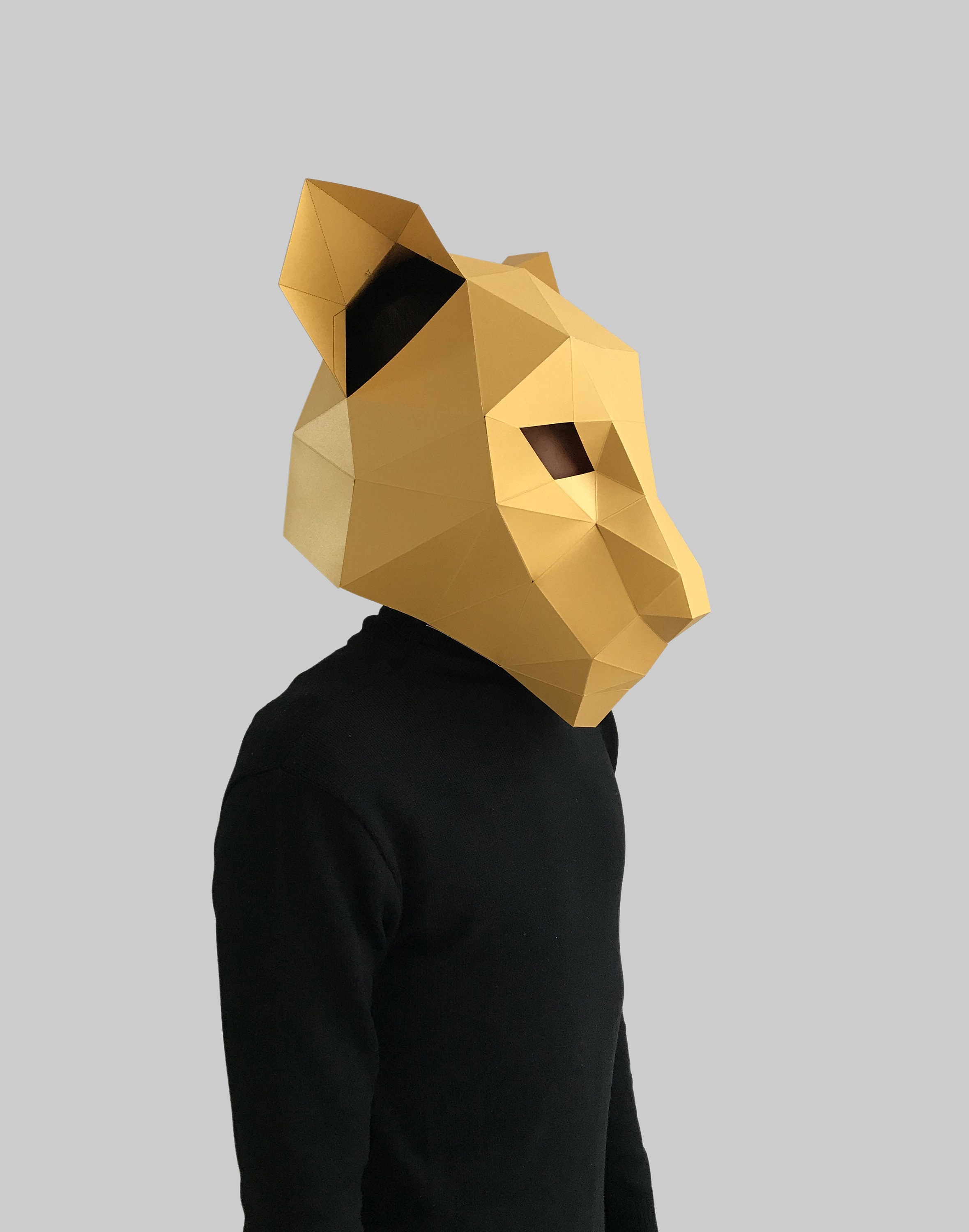 Lion Queen Paper Mask Template Paper Mask Papercraft Mask - Etsy