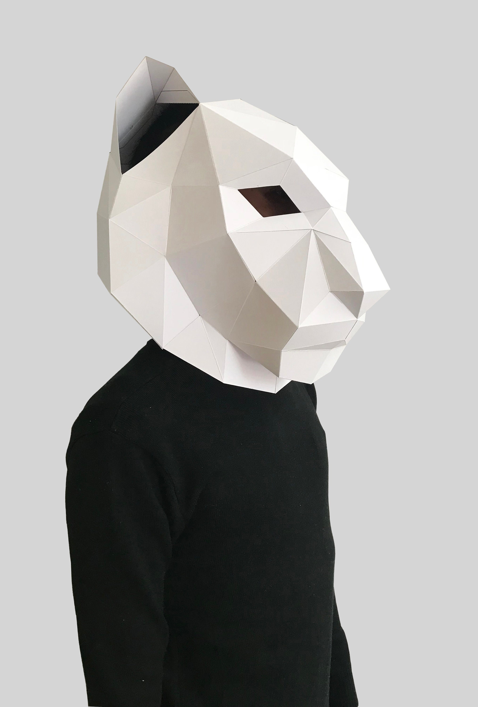 White Tiger Mask Template Paper Mask Papercraft Mask | Etsy