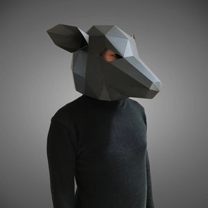 COMBO #22 Paper Mask Template - Paper Mask, Papercraft Mask, Masks, 3d ...