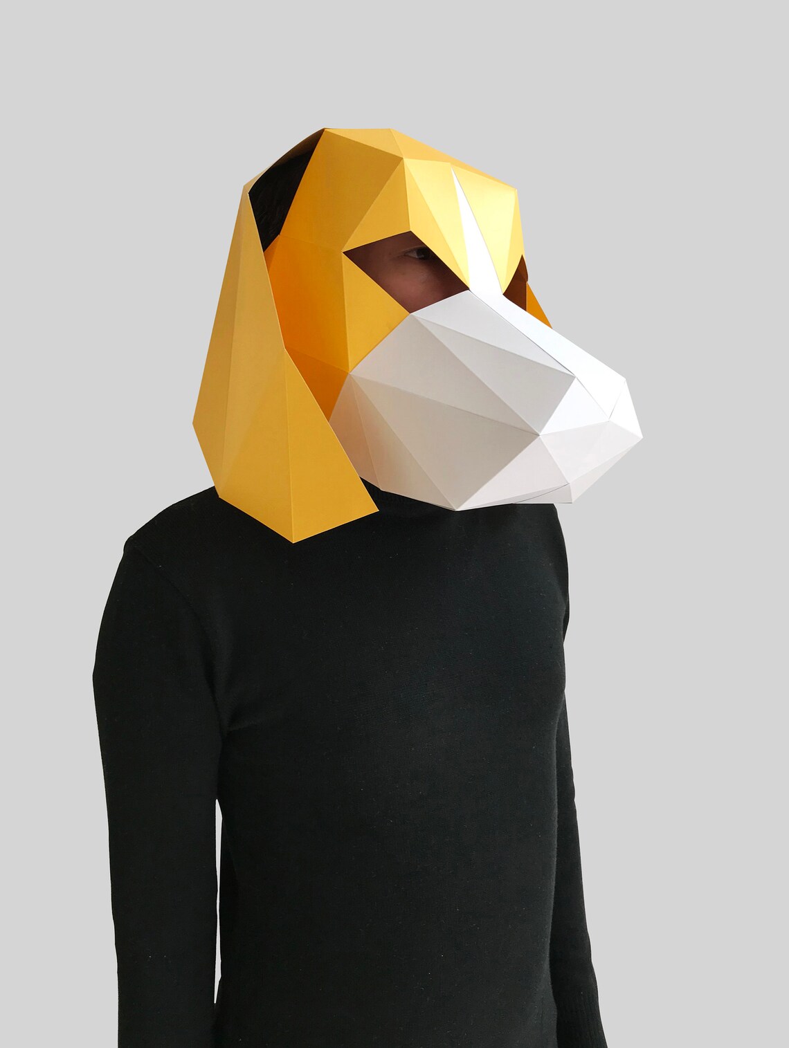 Beagle Dog Mask Template Paper Mask Papercraft Mask Masks | Etsy