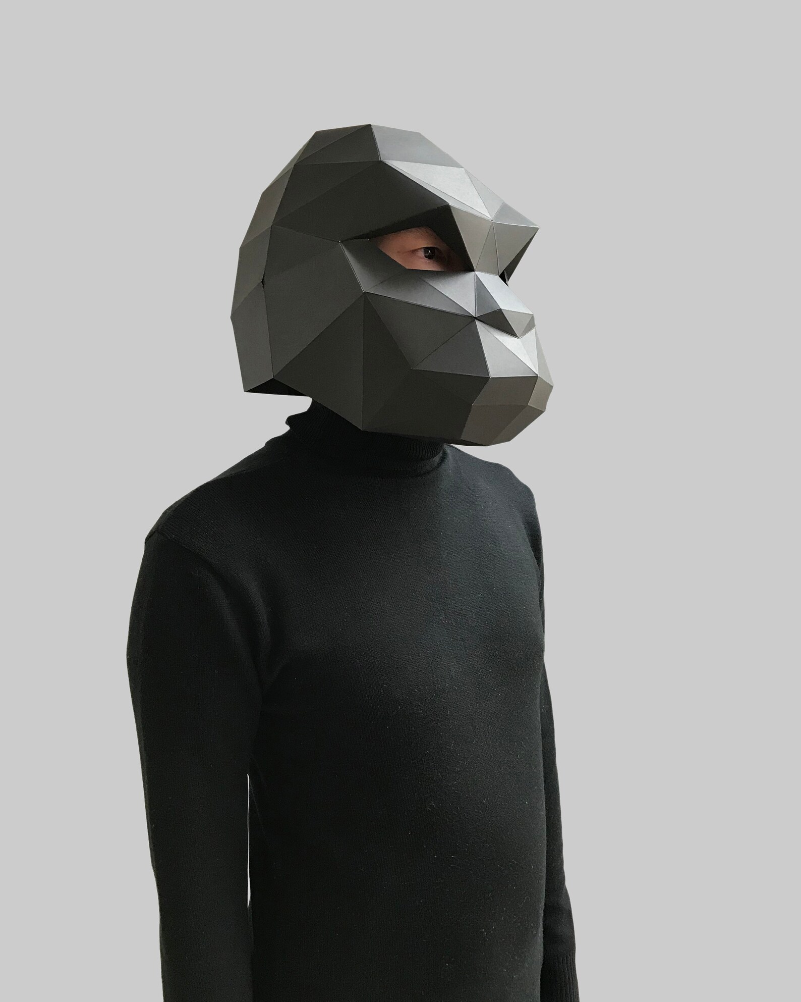 Gorilla Mask Template Paper Mask Papercraft Mask Masks 3d | Etsy