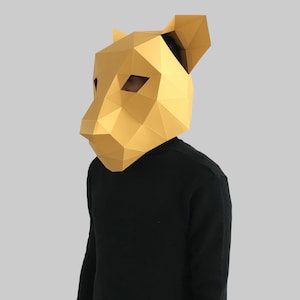 Lion Queen Paper Mask Template - Paper Mask, Papercraft Mask, Masks, 3d ...