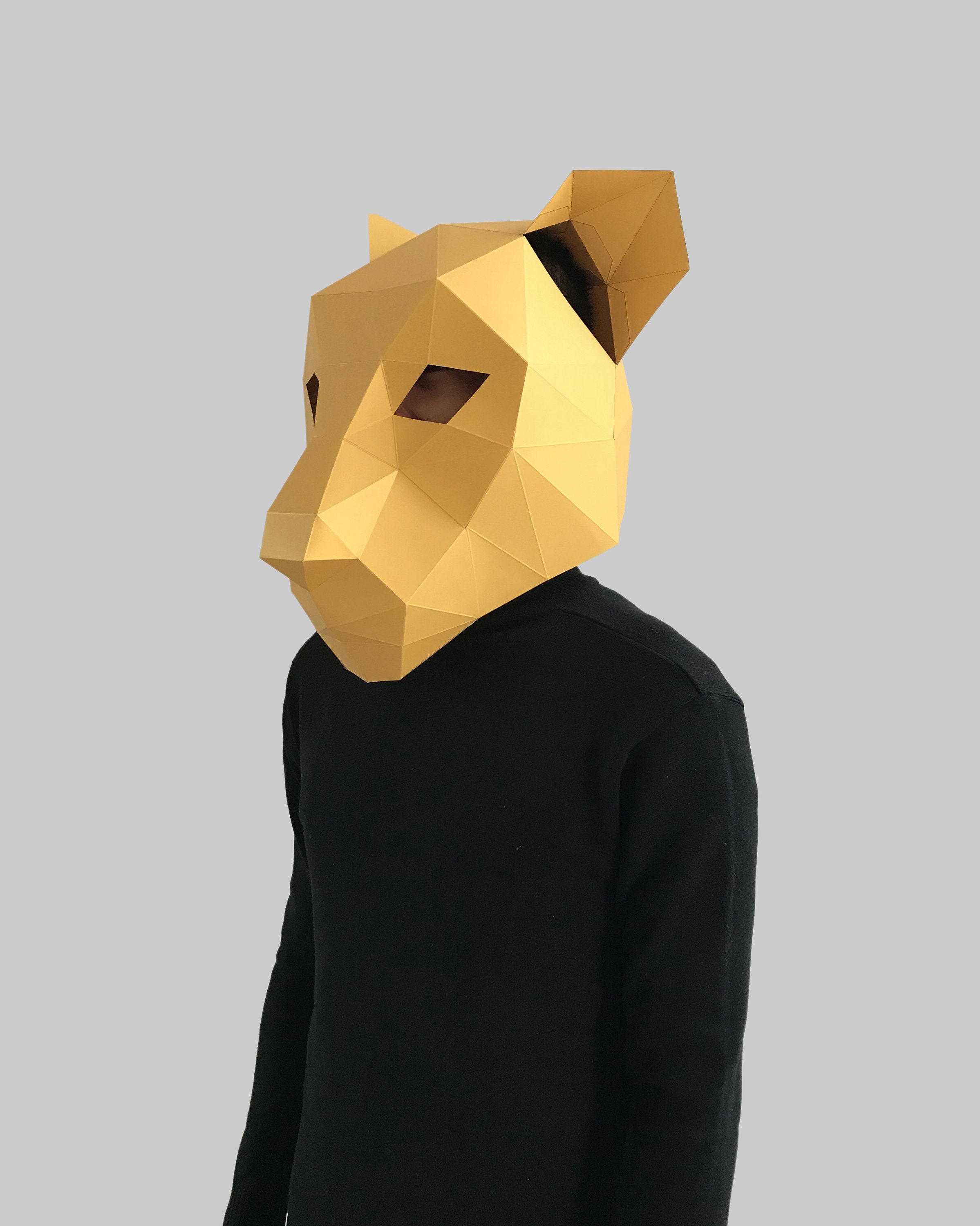 Lion Queen Paper Mask Template Paper Mask Papercraft Mask - Etsy