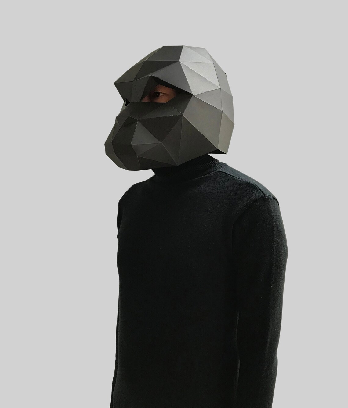 Gorilla Mask Template Paper Mask Papercraft Mask Masks 3d | Etsy