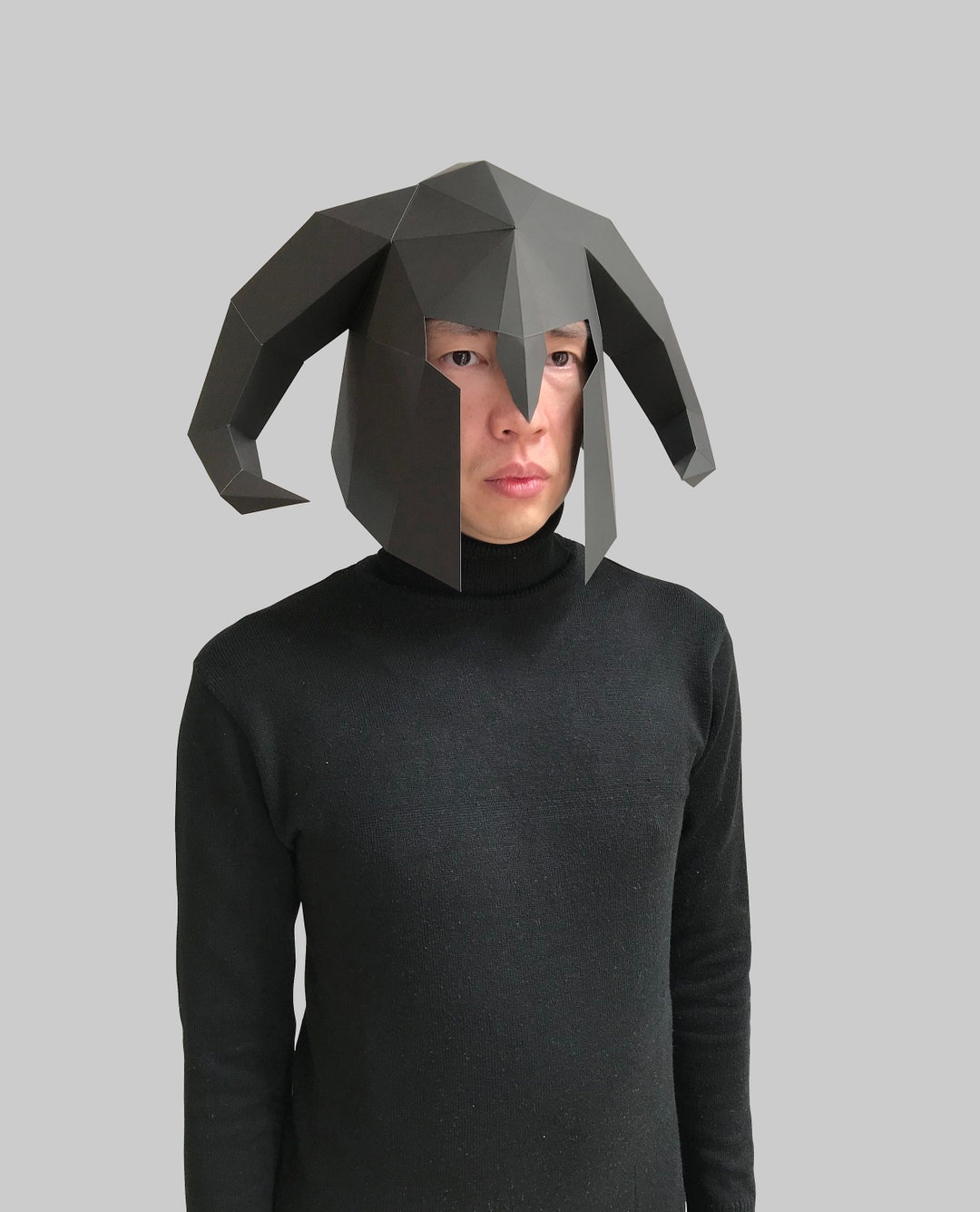 Helmet 4 Paper Mask Template, Papercraft Helmet, 3d Helmet, Low Poly ...