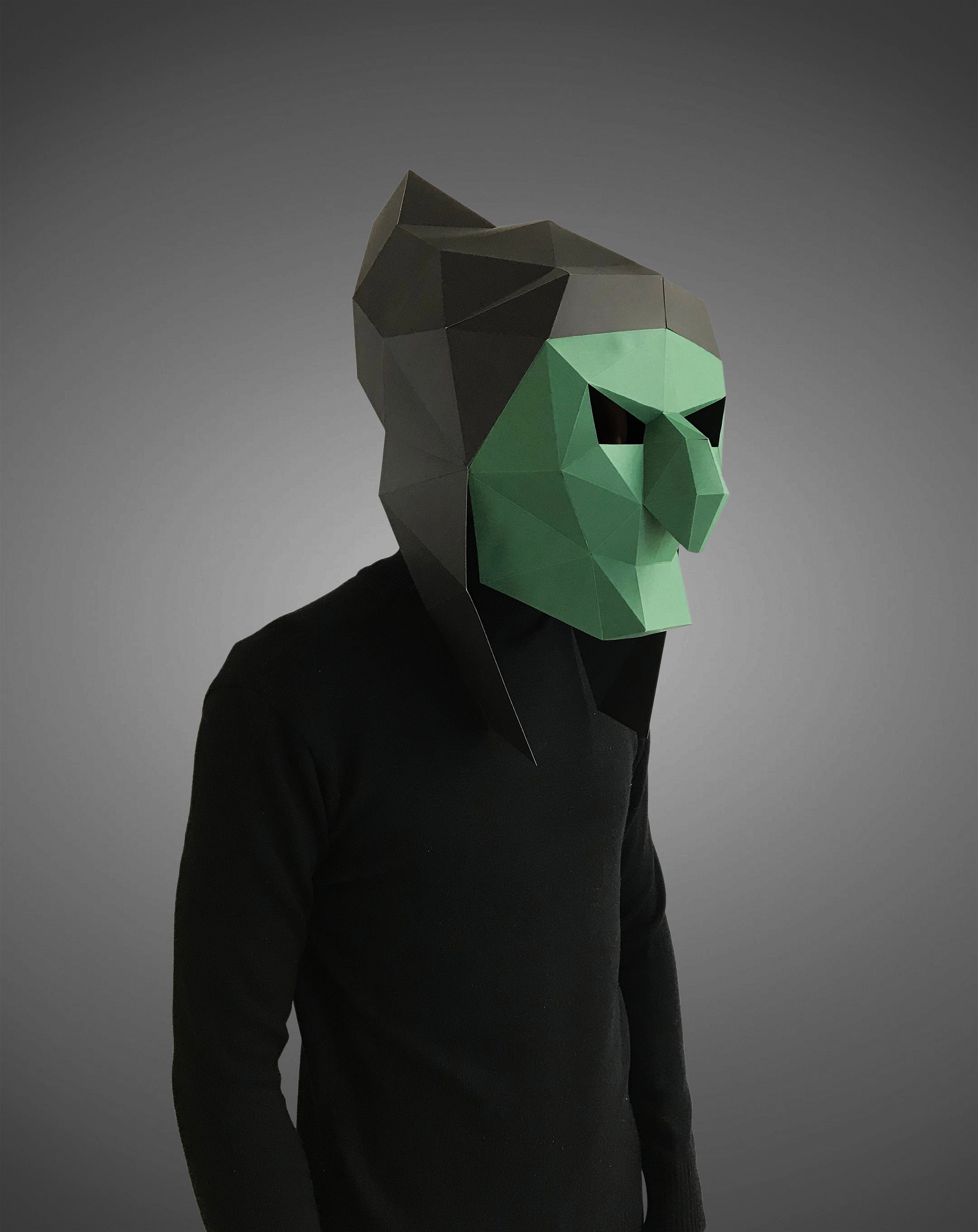 Evil witch mask template paper mask papercraft mask masks | Etsy