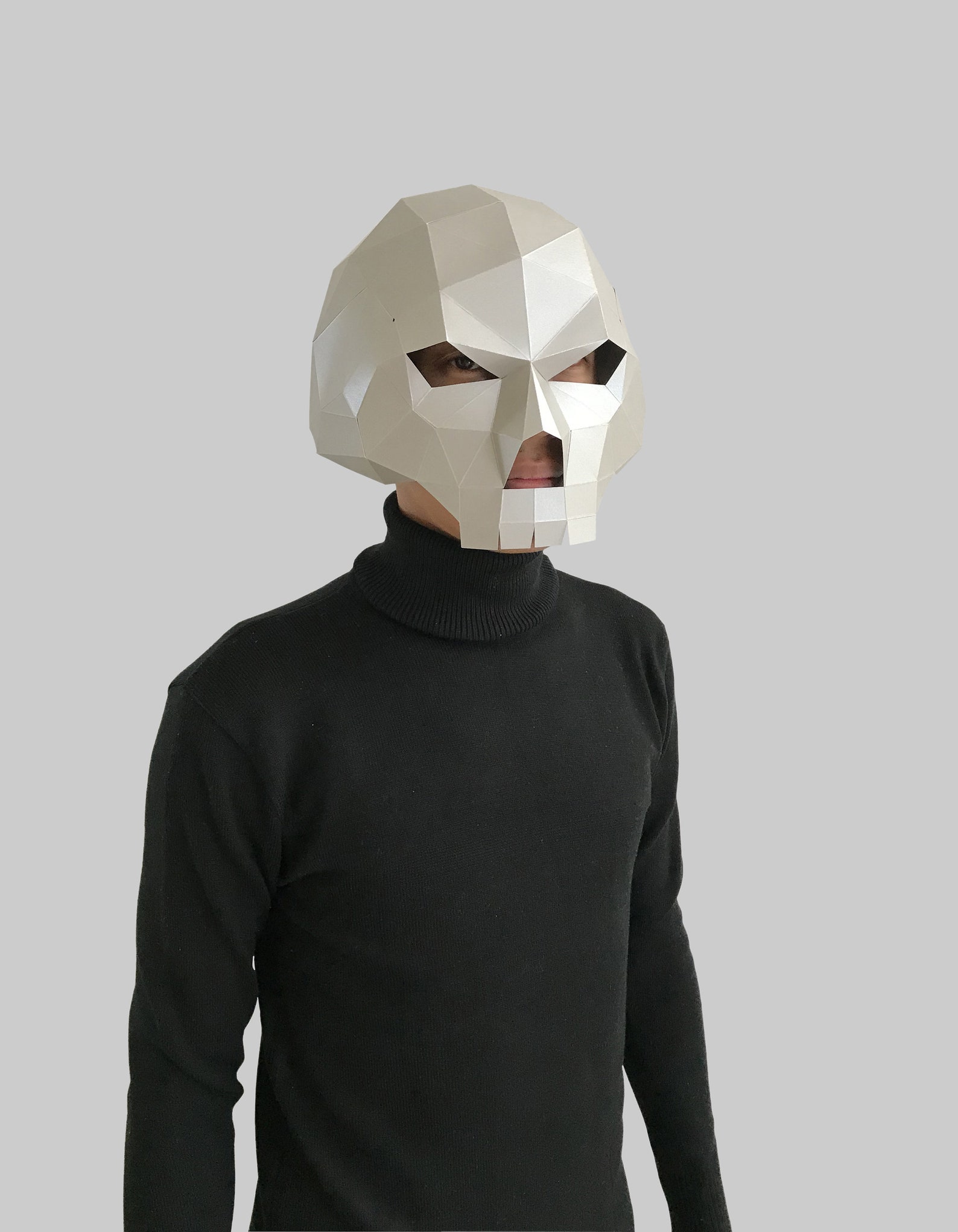 Skull Mask Template Paper Mask Papercraft Mask Masks 3d - Etsy