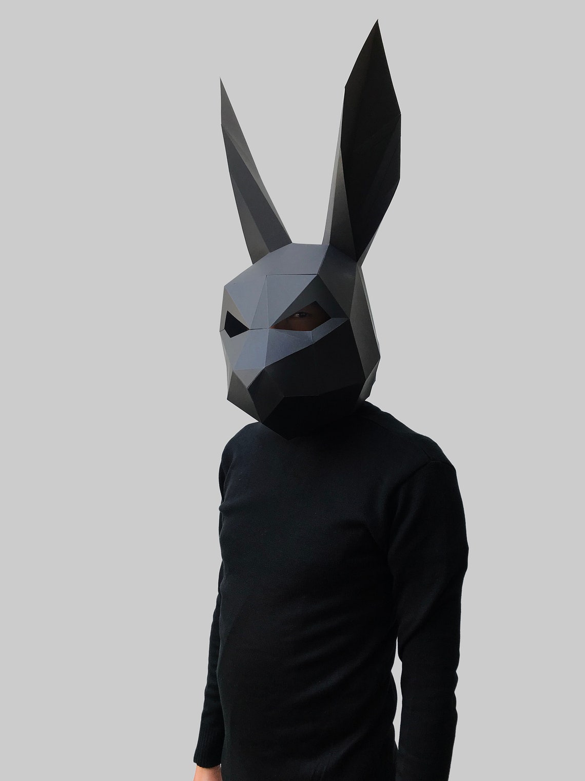 Rabbit Mask Template Paper Mask Papercraft Mask Masks 3d - Etsy Australia