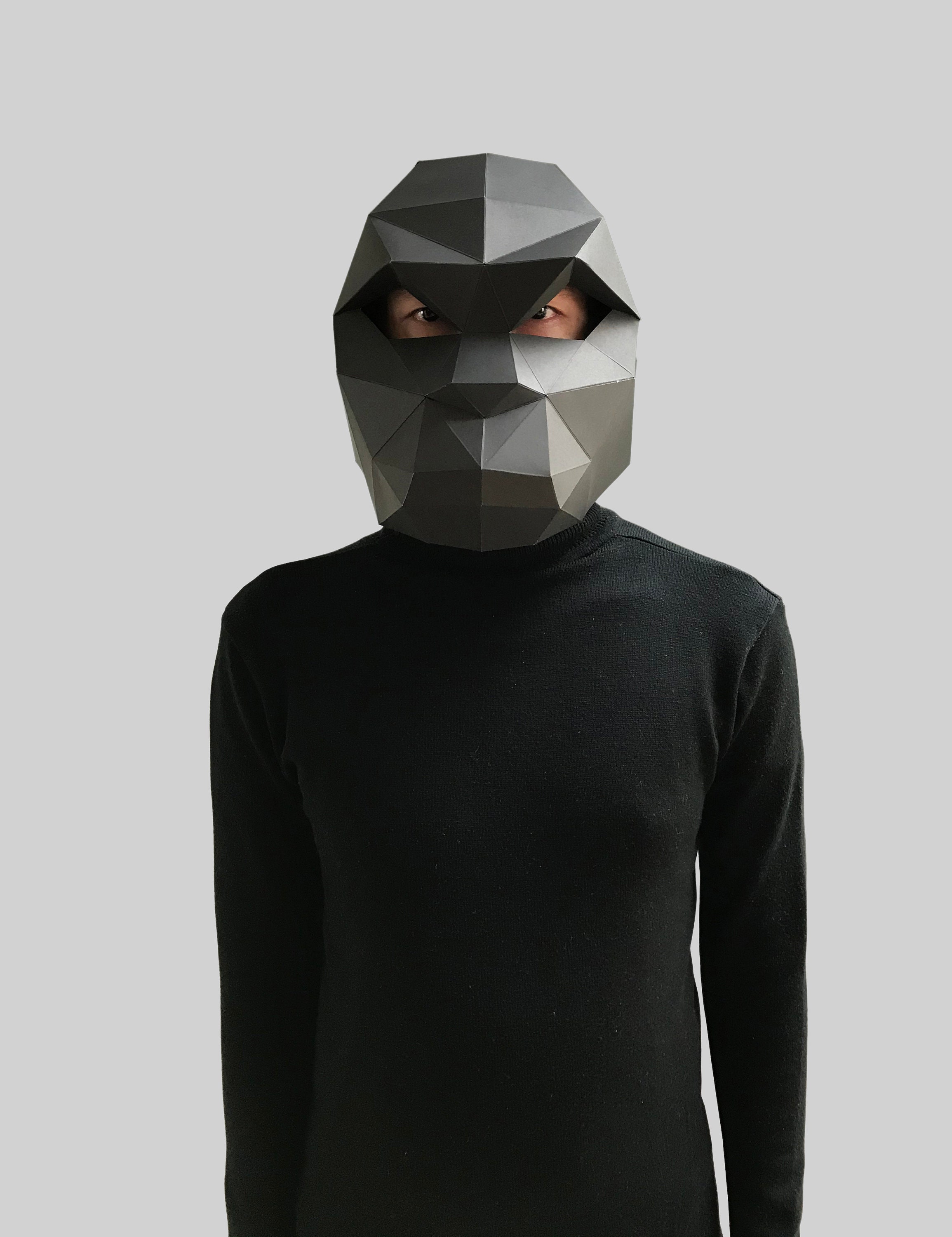 Gorilla Mask Template Paper Mask Papercraft Mask Masks 3d | Etsy