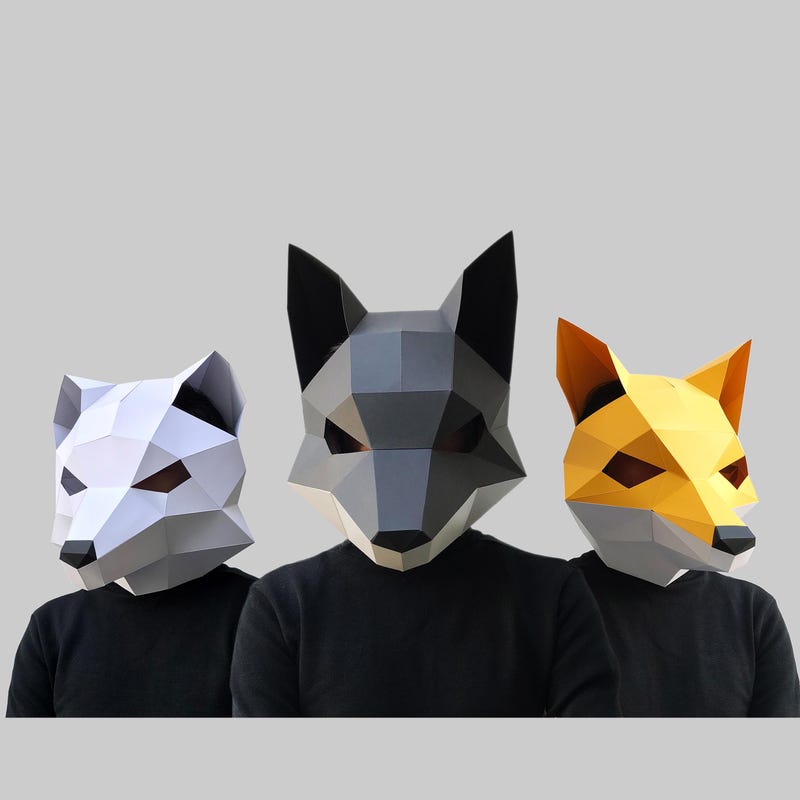 Paper Mask - Etsy