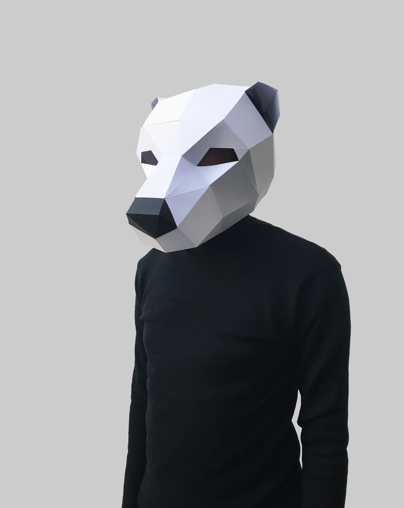 Polar Bear Mask Template Paper Mask Papercraft Mask Masks - Etsy