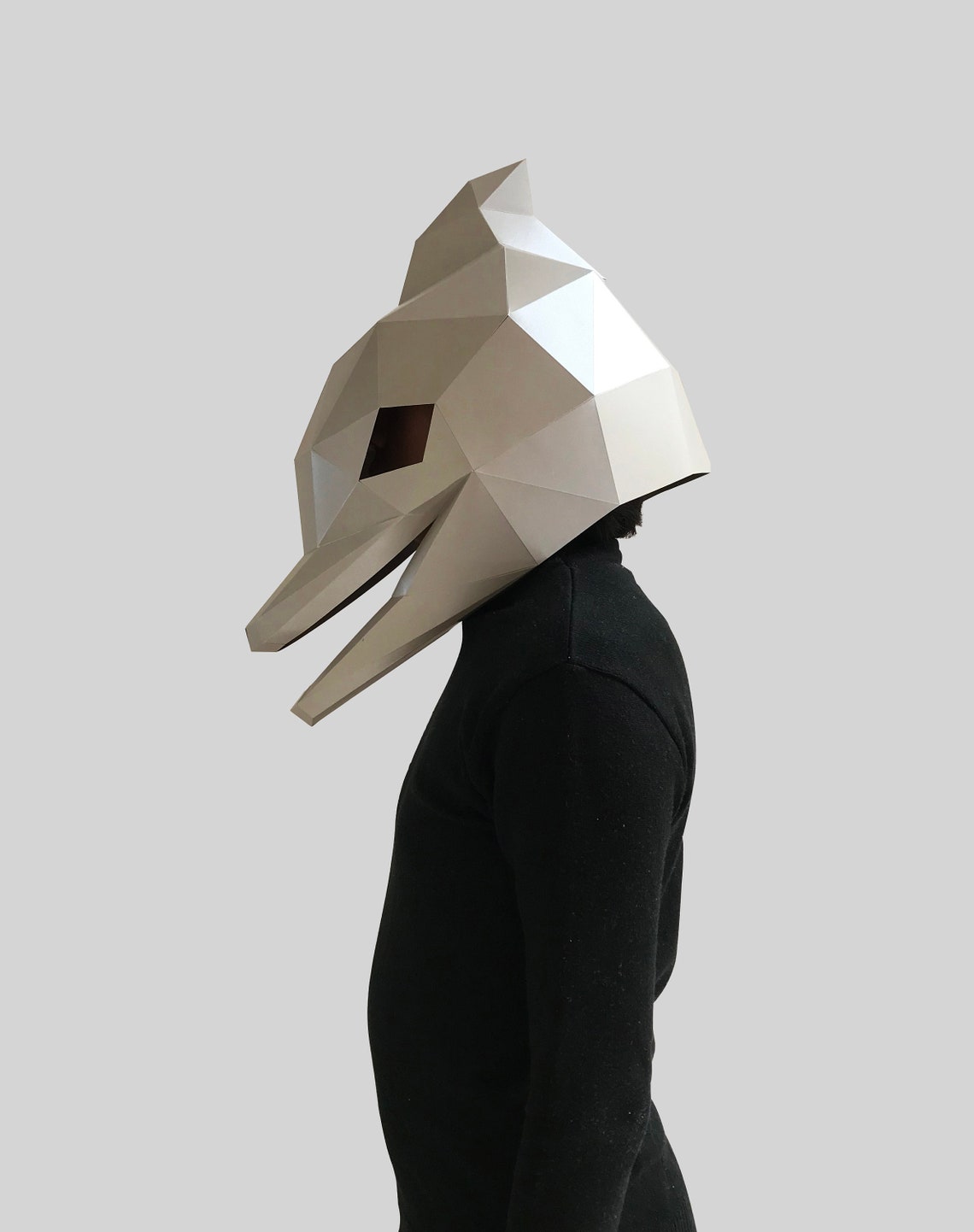 Dolphin Mask Template Paper Mask Papercraft Mask Masks 3d - Etsy