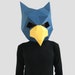 Blue Bird Mask Template Paper Mask, Papercraft Mask, Masks, 3d Mask ...