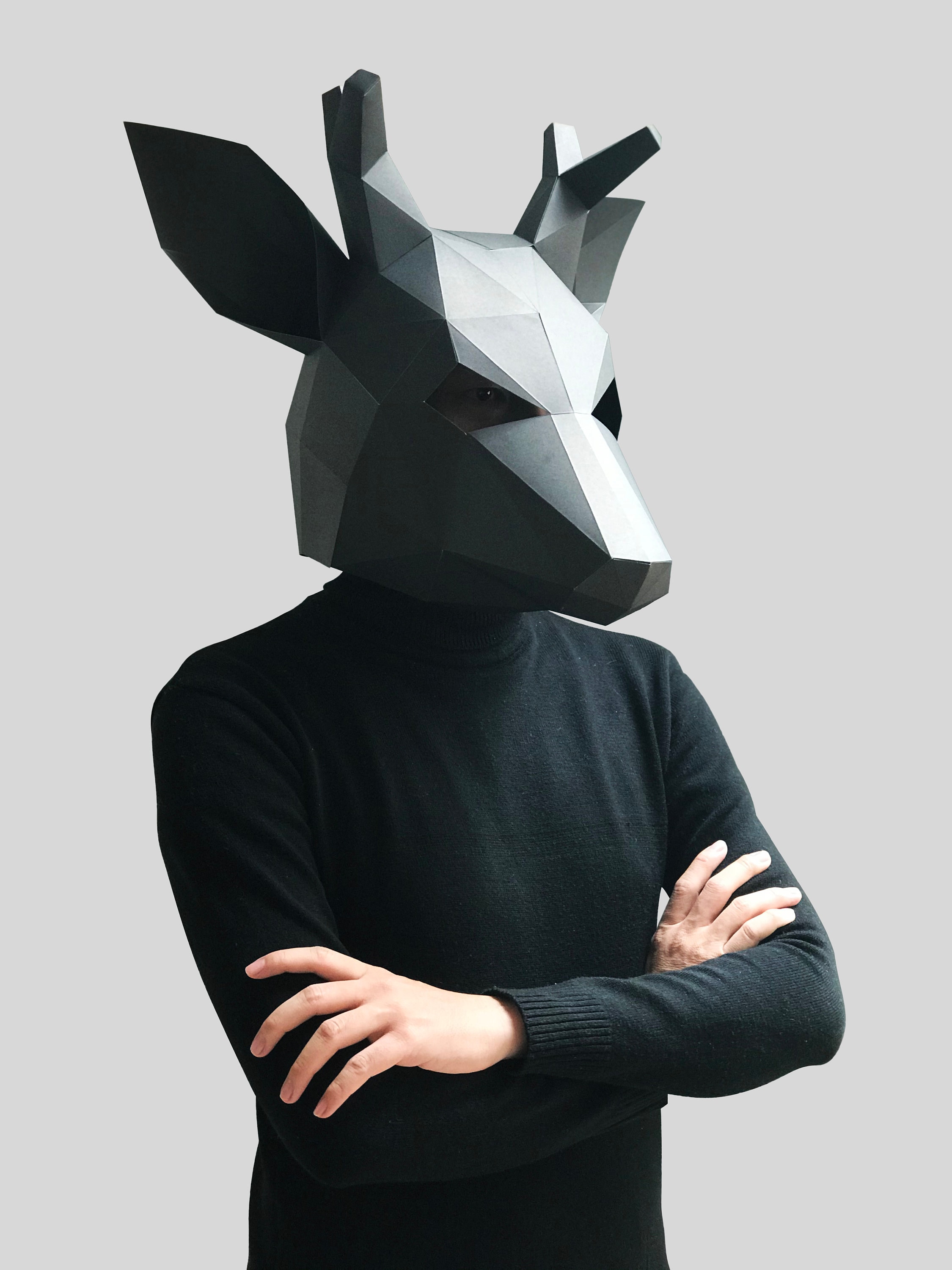 Deer Mask Template Paper Mask Papercraft Mask Masks 3d - Etsy