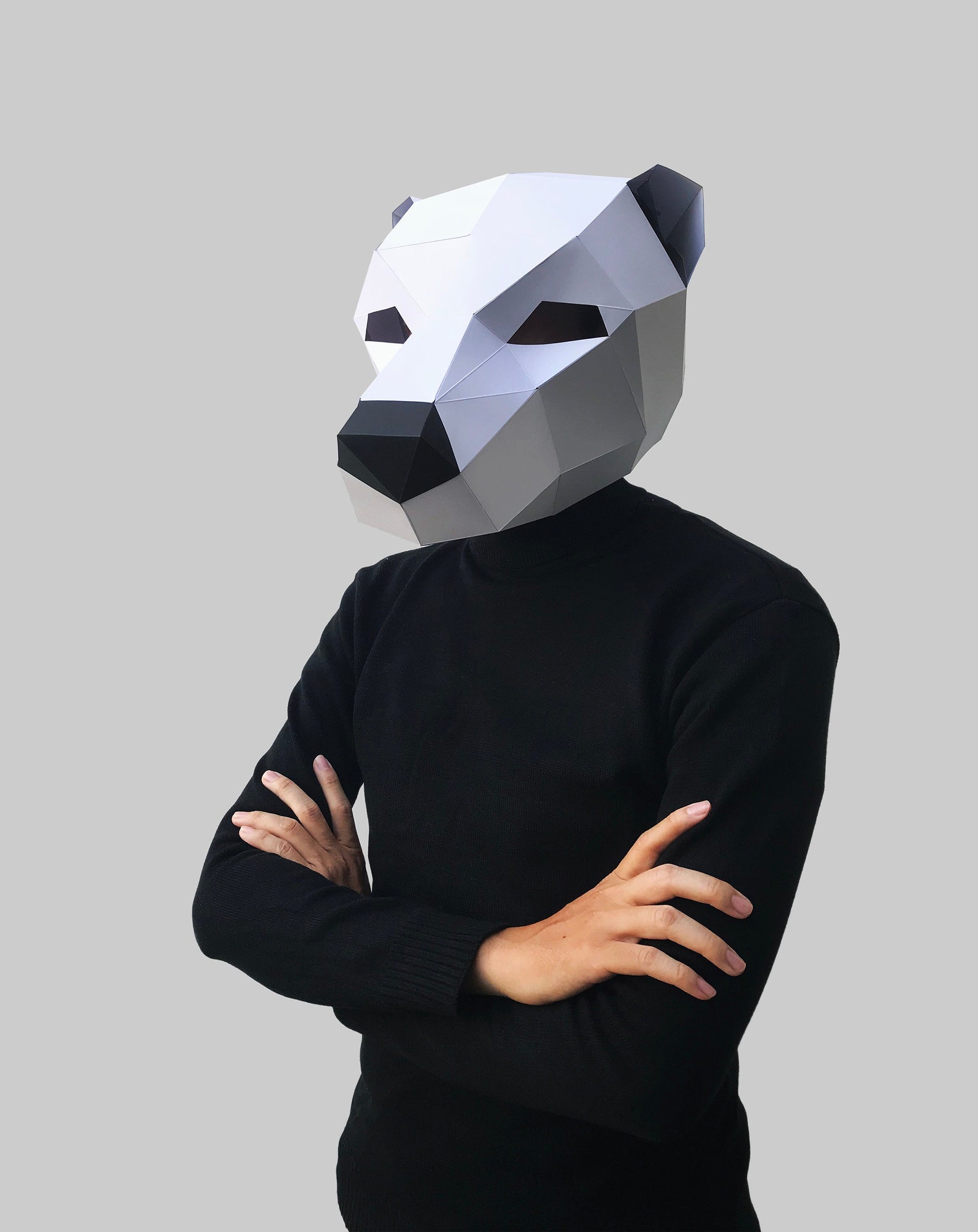 Polar Bear Mask Template Paper Mask Papercraft Mask Masks | Etsy