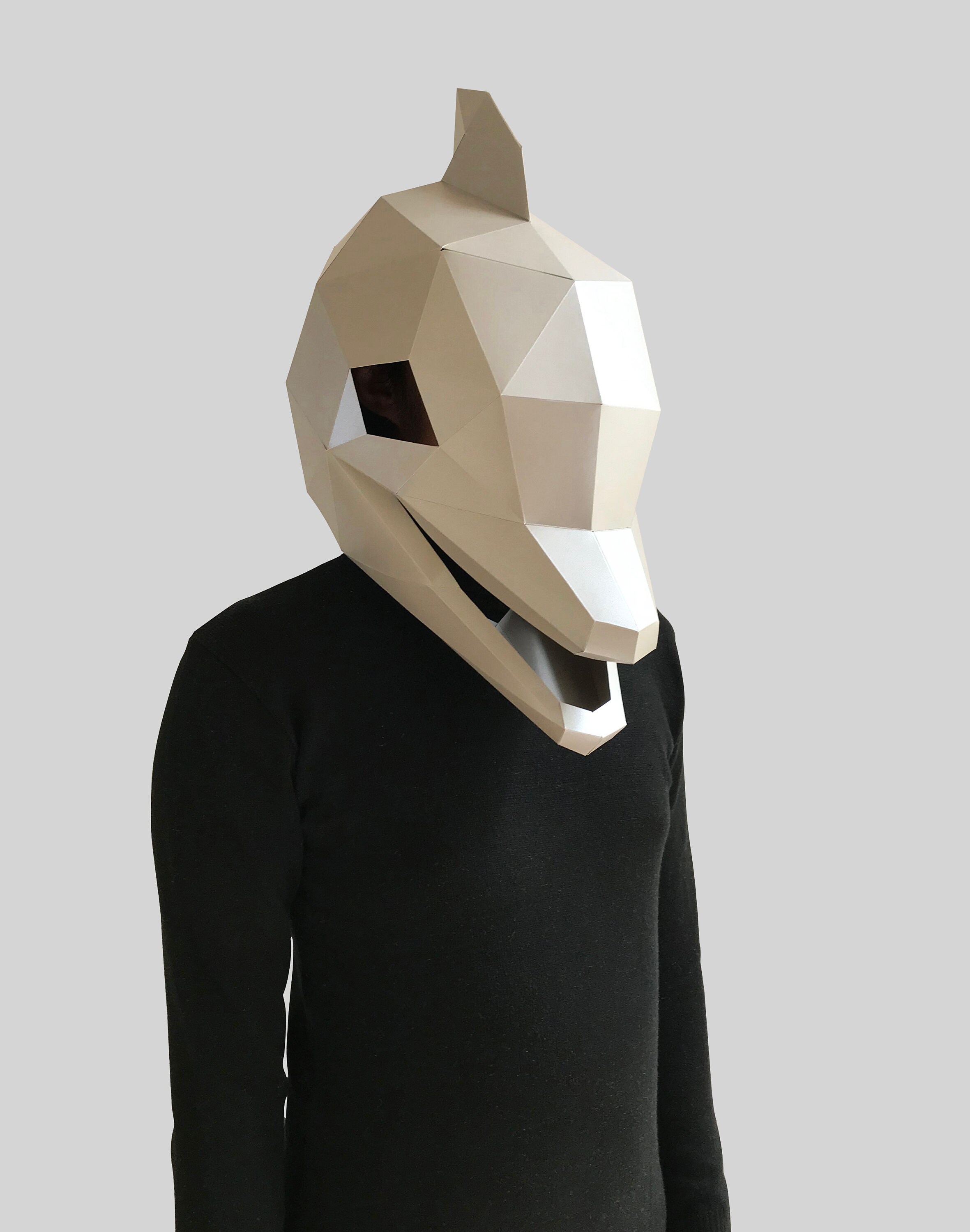 Dolphin Mask Template Paper Mask Papercraft Mask Masks 3d - Etsy UK