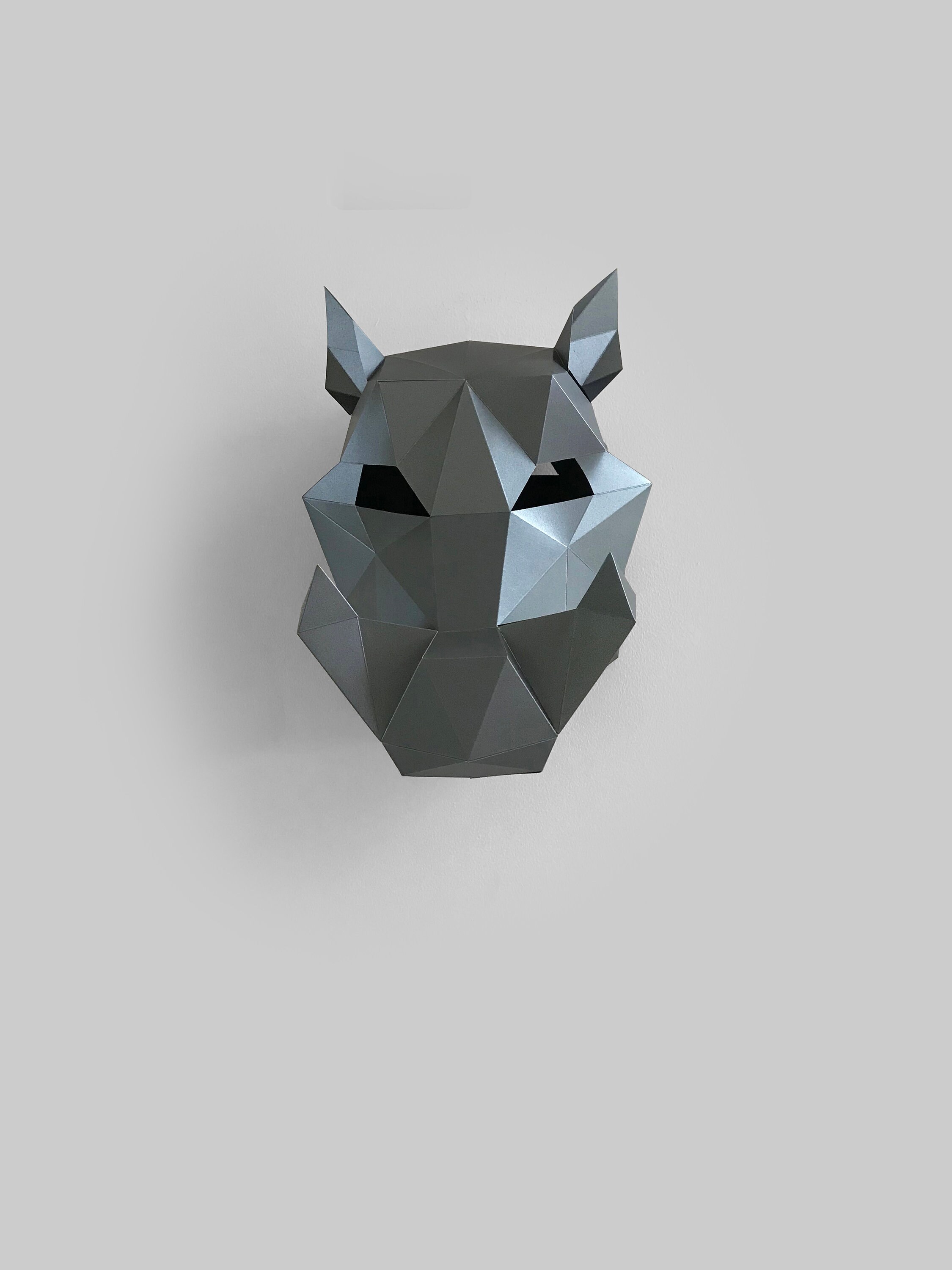 Warthog Paper Trophy Template Papercraft Low Poly Paper | Etsy