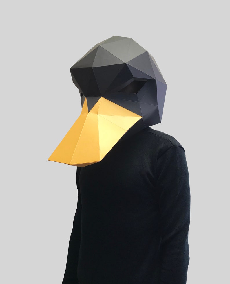 Duck Bird Mask Template Paper Mask Papercraft Mask Masks - Etsy