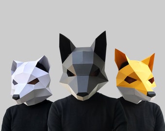 Paper Animal Mask | Etsy