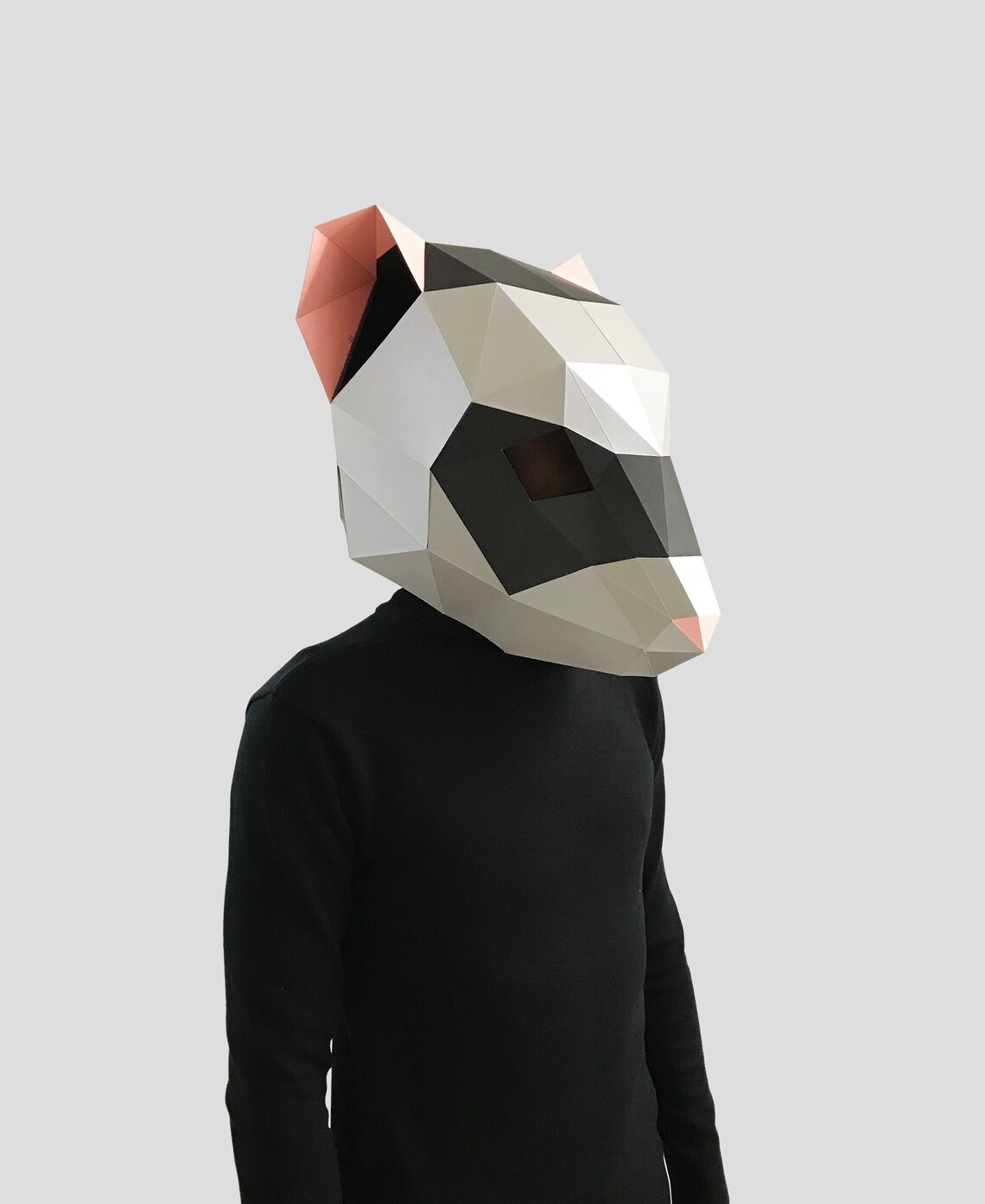 Ferret Mask Template Paper Mask Papercraft Mask Masks 3d - Etsy