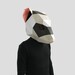 Ferret Mask Template - Paper Mask, Papercraft Mask, Masks, 3d Mask, Low ...