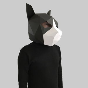 Cat Mask Template Paper Mask, Papercraft Mask, Masks, 3d Mask, Low Poly ...