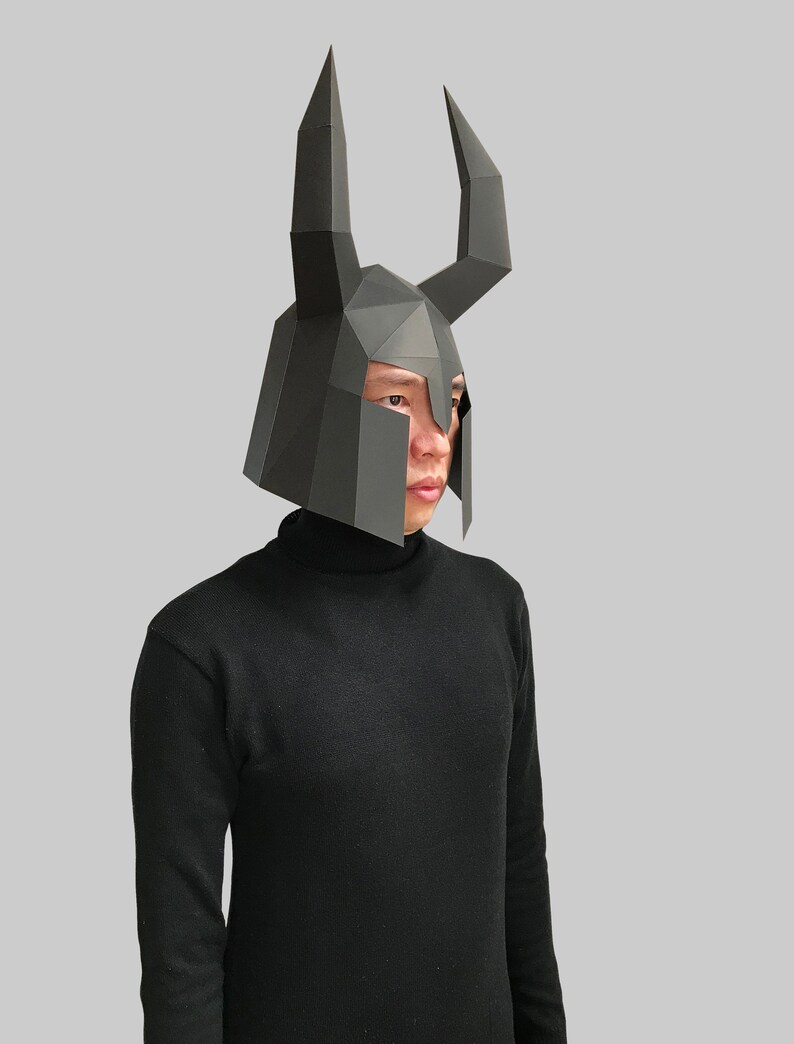 Helmet 1 Paper Mask Template Papercraft Helmet 3d Helmet - Etsy