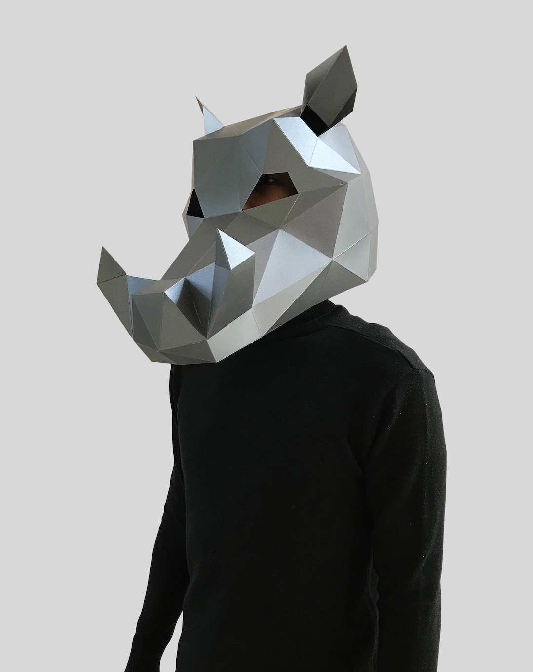 Warthog Mask Template - Paper Mask, Papercraft Mask, Masks, 3d Mask ...