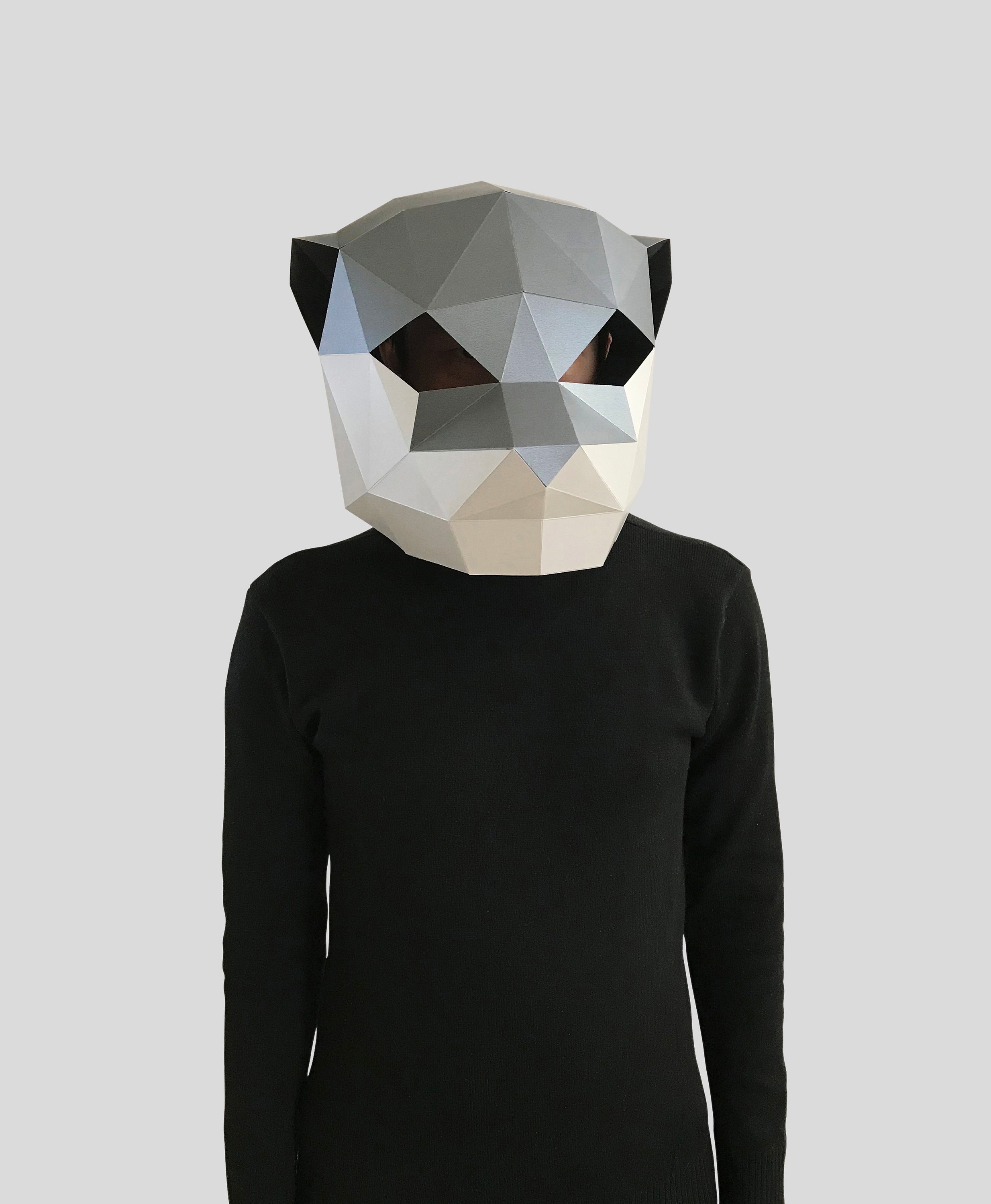 Otter Mask Template Paper Mask Papercraft Mask Masks 3d - Etsy