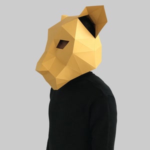 Lion Queen Paper Mask Template - Paper Mask, Papercraft Mask, Masks, 3d ...