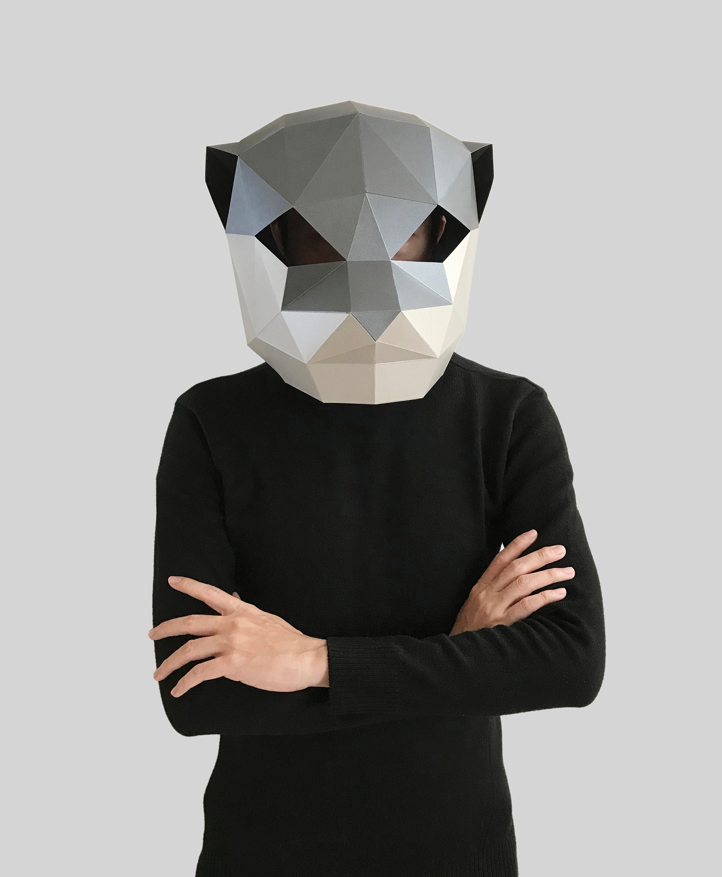 Otter Mask Template Paper Mask Papercraft Mask Masks 3d - Etsy