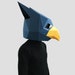 Blue Bird Mask Template Paper Mask, Papercraft Mask, Masks, 3d Mask ...