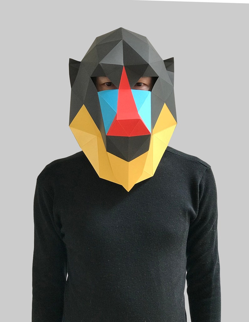 COMBO 24 Paper Mask Template Paper Mask Papercraft Mask | Etsy