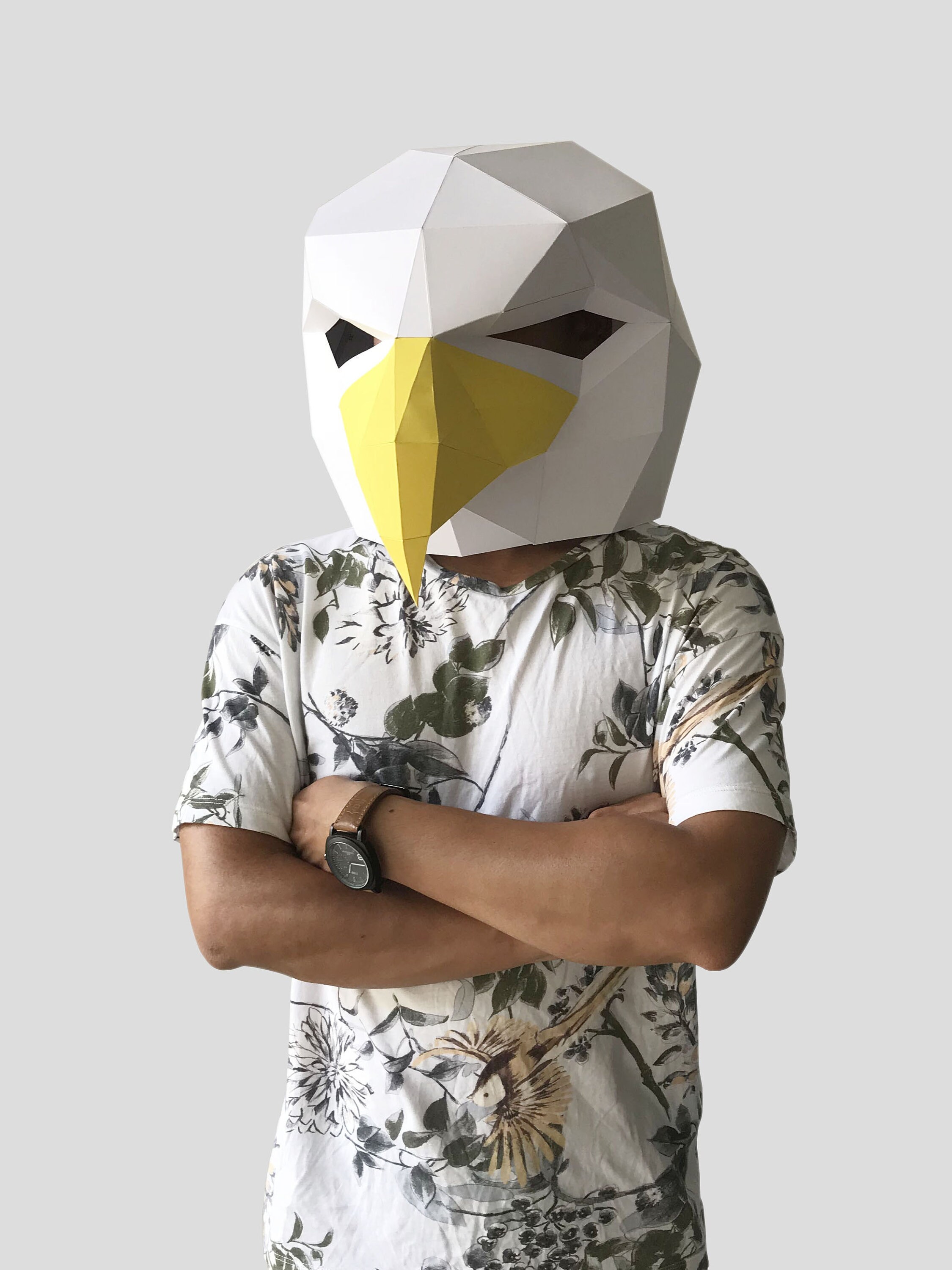 Bald eagle mask template paper mask papercraft mask masks | Etsy