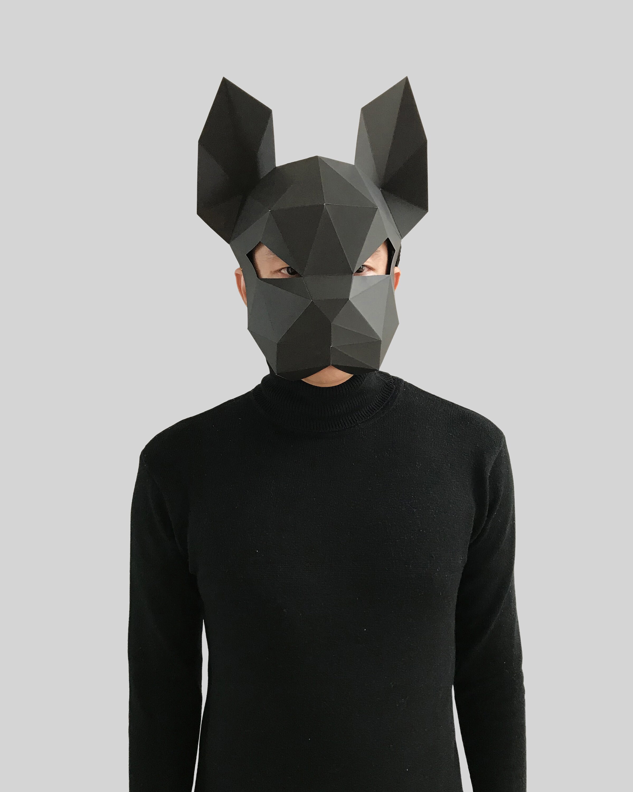 COMBO 15 Paper Template Dog Mask Papercraft Mask Masks 3d | Etsy