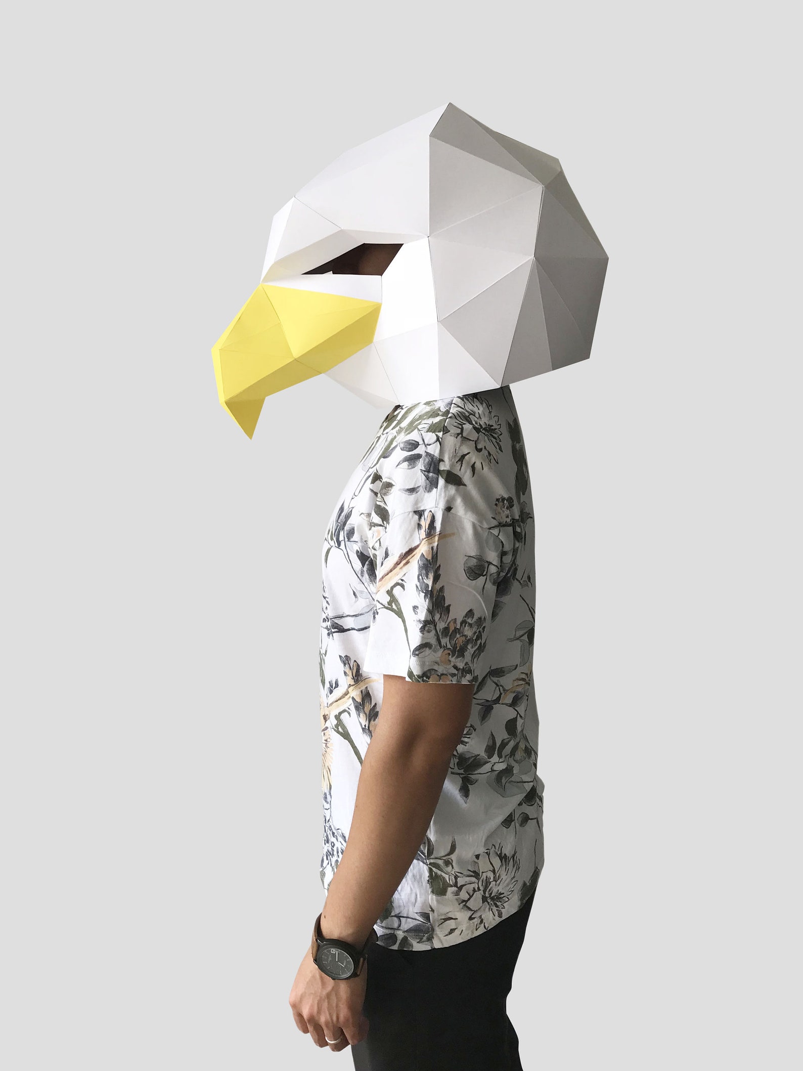 Bald eagle mask template paper mask papercraft mask masks | Etsy