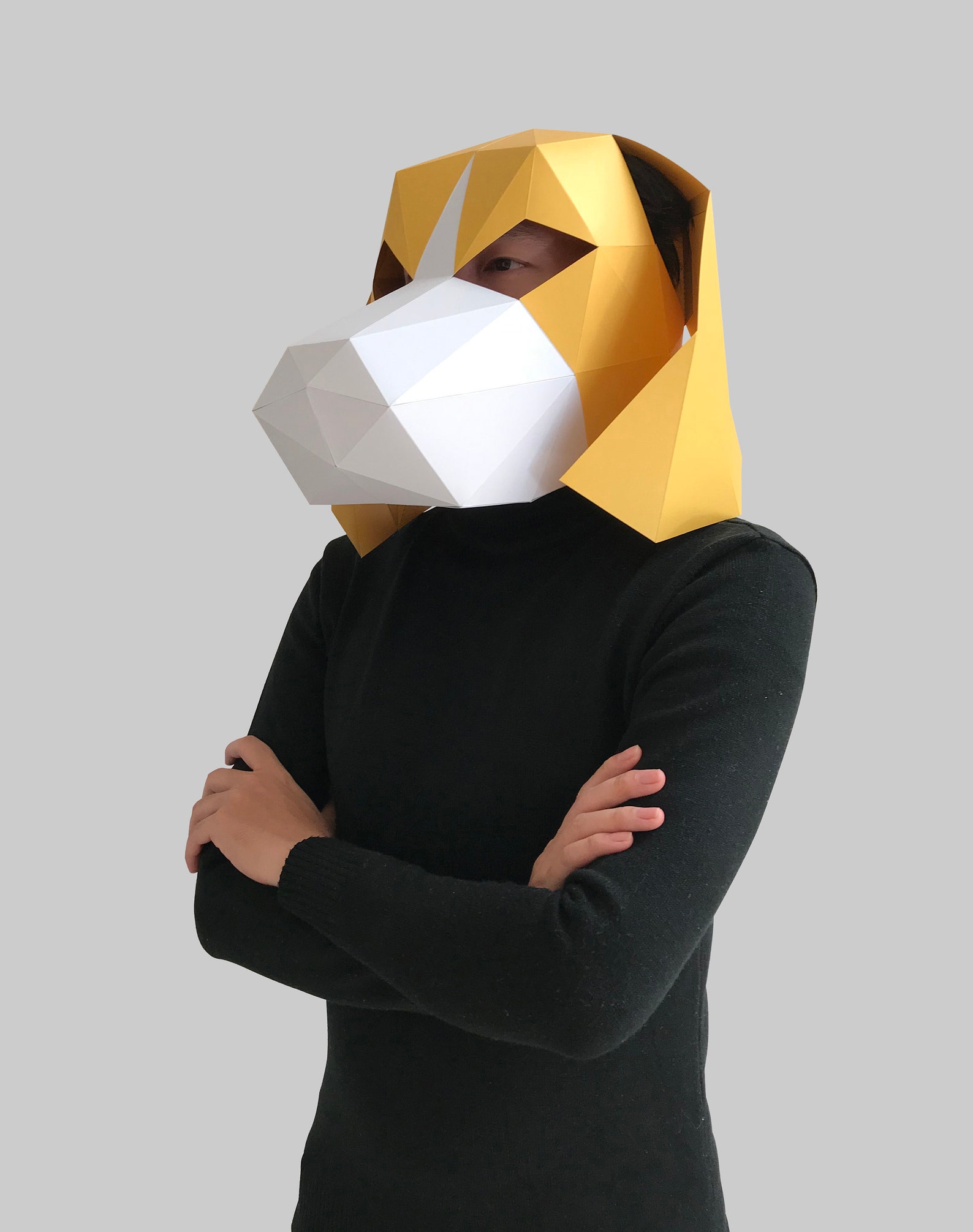 Beagle Dog Mask Template Paper Mask Papercraft Mask Masks - Etsy
