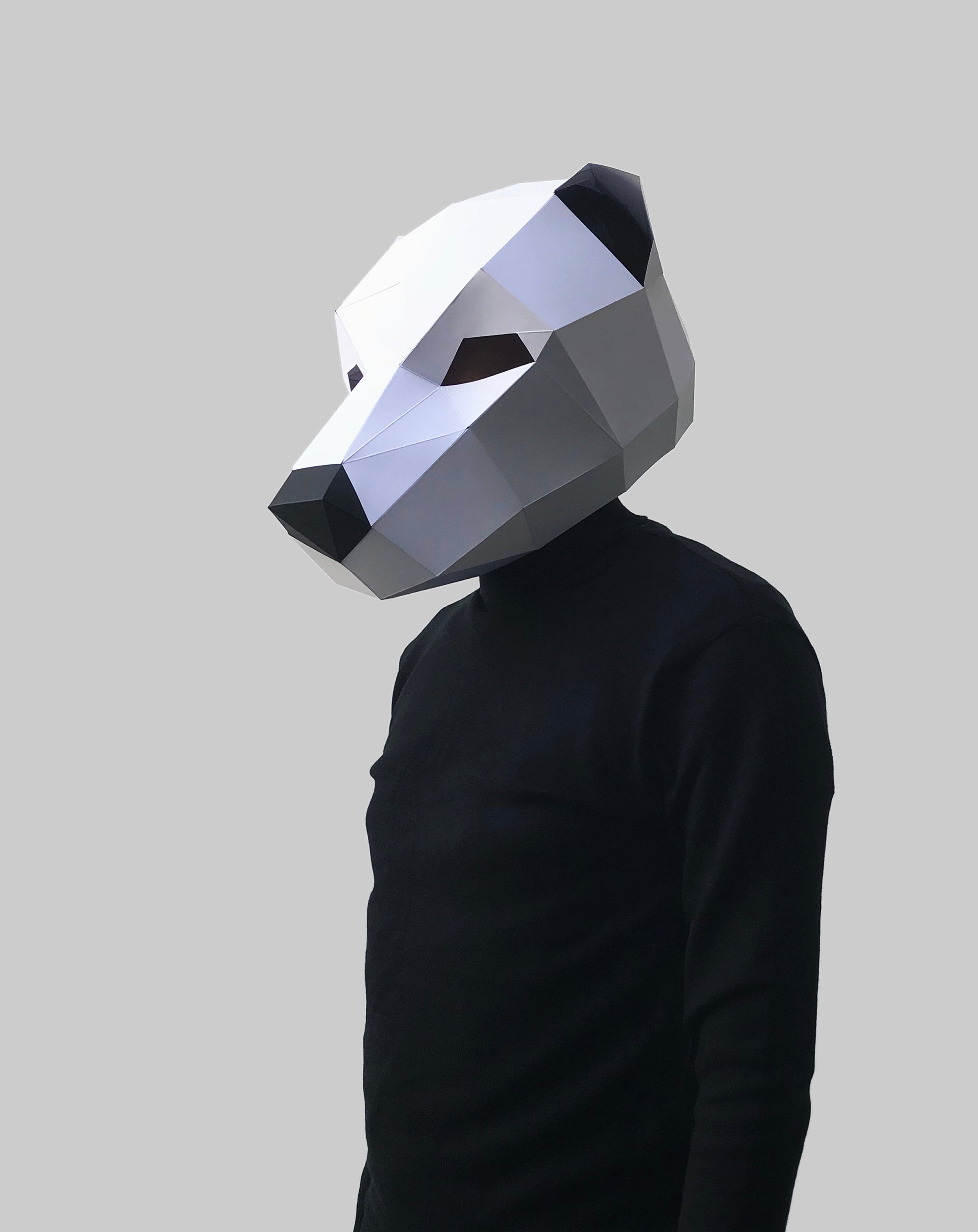 Polar Bear Mask Template Paper Mask Papercraft Mask Masks - Etsy