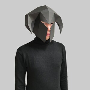 Helmet 11 - Paper Mask Template, Papercraft Helmet, 3d Helmet, Low Poly ...