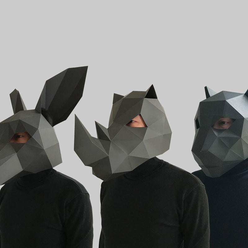 Diy Cardboard Mask - Etsy