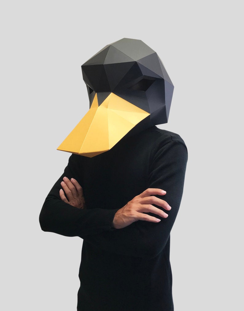 Duck Bird Mask Template Paper Mask Papercraft Mask Masks - Etsy